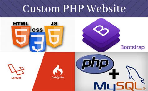 develop responsive custom website using php html css javascript bootstrap mysql by