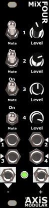 Axis Modular MiXFOUR Eurorack Module On ModularGrid