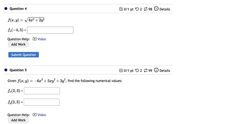 Solved Question 4 Begin Array L F X Y Sqrt 4 Chegg Com