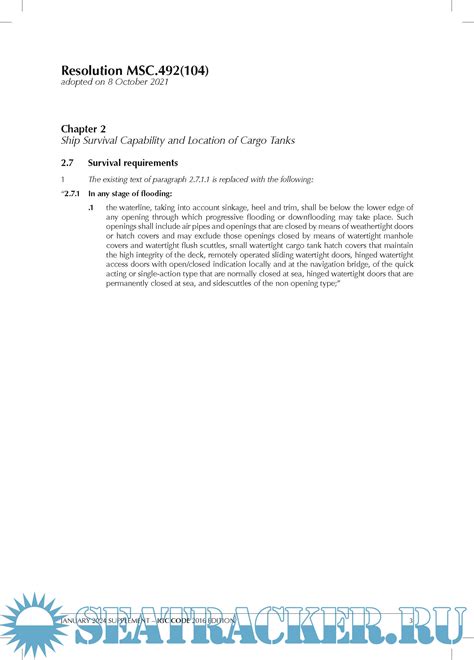 Igc Code International Code For The Construction And Equipment Of Ships