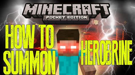 How To Summon Herobrine In Minecraft Pe Mod Showcase Youtube