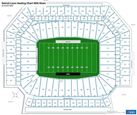 Ford Field Seating Charts