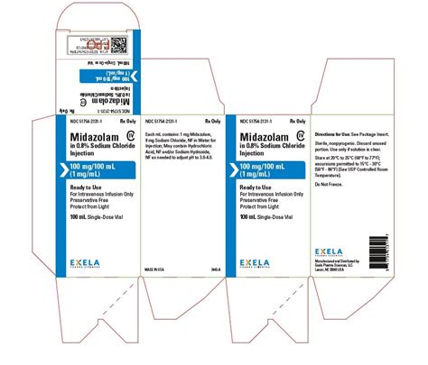 Midazolam Injection Package Insert Prescribing Information