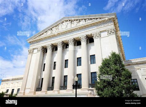 Us Supreme Court Building In Washington Dc United States Of America