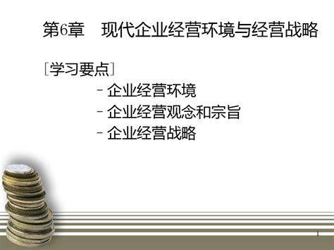 第6章 现代企业经营环境与经营战略ppt课件word文档在线阅读与下载无忧文档