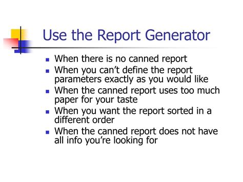 Ppt Report Generator Powerpoint Presentation Free Download Id6526849