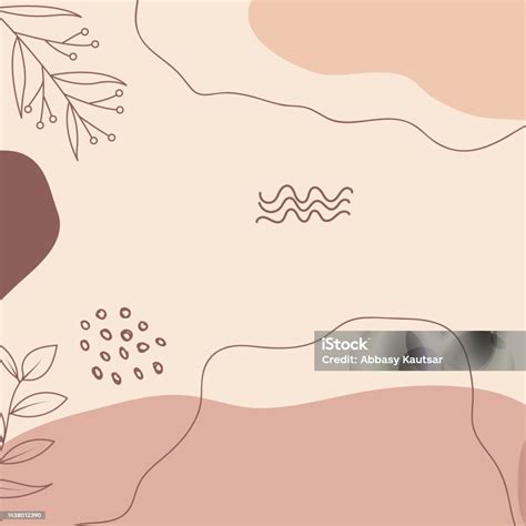 파스텔 색상의 유기적 모양과 손 그리기 선이 있는 추상적인 배경 텍스트 공간이 있는 현대적인 디자인 템플릿입니다 브랜딩 디자인을