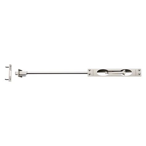 0600 24 Flush Bolt Lifetime Pvd Satin Nickel Baldwin Hardware