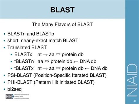 blast and sequence alignment