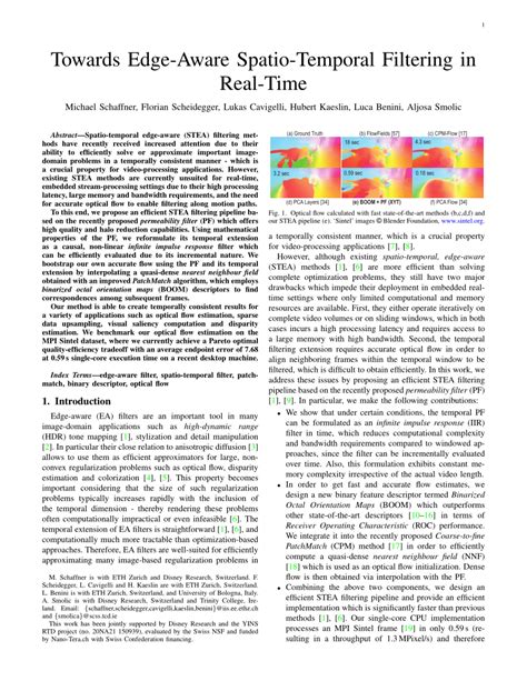 Pdf Towards Edge Aware Spatio Temporal Filtering In Real Time