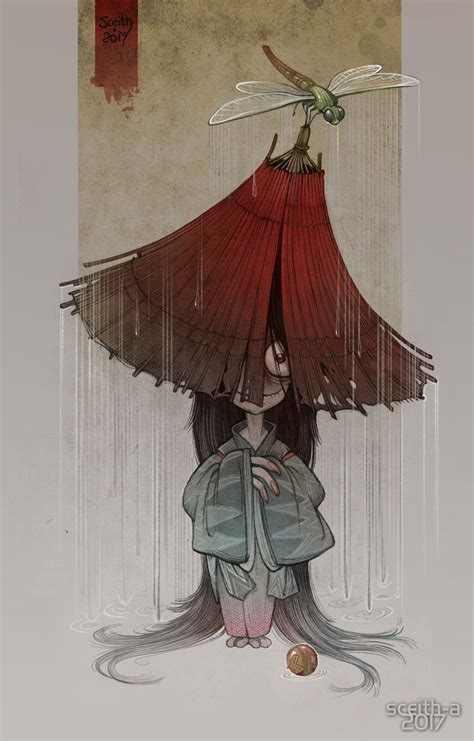 Artstation Yōkai Japanese Folklore Olga Levina Japanese Art