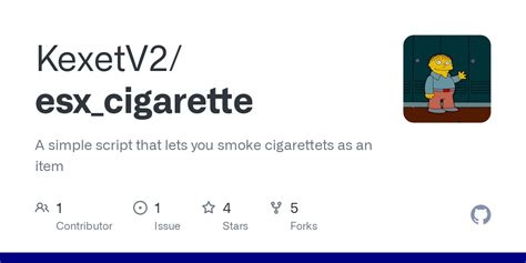 GitHub KexetV Esx Cigarette A Simple Script That Lets You Smoke Cigarettets As An Item