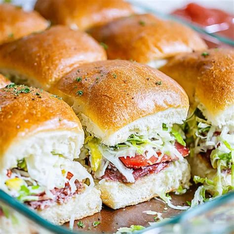 Italian Grinder Sliders The Perfect Mini Italian Sandwich What To Cook