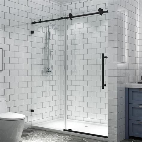 Jimsmaison 60 In W X 74 In H Sliding Frameless Shower Door In Matte