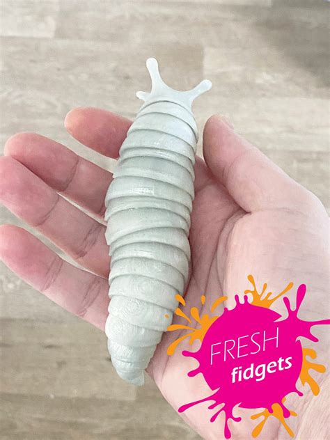 Fidget Slug Uk Tiktok Glow In The Dark Fidget Slug Fidget Etsy