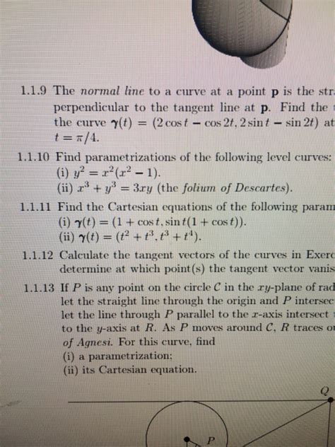 Solved Find Parametrizations Of The Following Level Curves