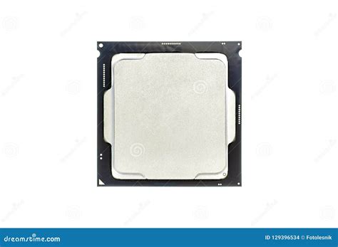 Central Processing Unit Chip CPU Isolated On White Stock Photo Image Of Information Chip