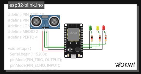 Sensor De Distancia Wokwi Esp32 Stm32 Arduino Simulator