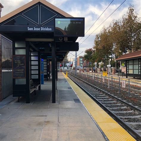San Jose Diridon Vta Transit Center Light Rail Station In San Jose