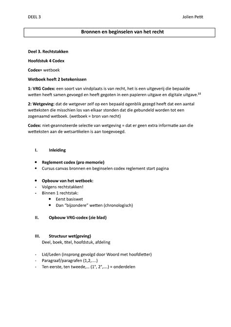 Deel 3 Rechtstakken Bbbbbbbbbbb Bronnen En Beginselen Van Het Recht Deel 3 Rechtstakken