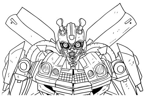 Transformers Bumblebee Coloring Pages
