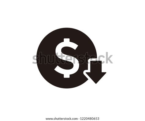 Cost Reduction Icon Symbol Vector