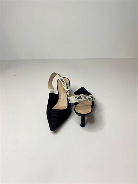 Dior Black Jadior Slingback Sandals Size 355 The Luxury Flavor
