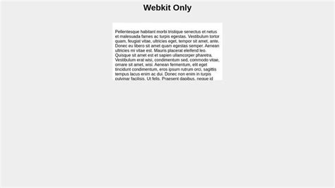 Css Scrollbar Style Webkit