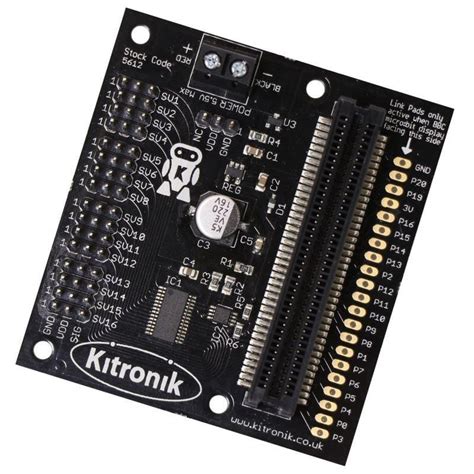 Kitronik 16 Servo Driver Board For The Bbc Microbit Discontinued The Pi Hut