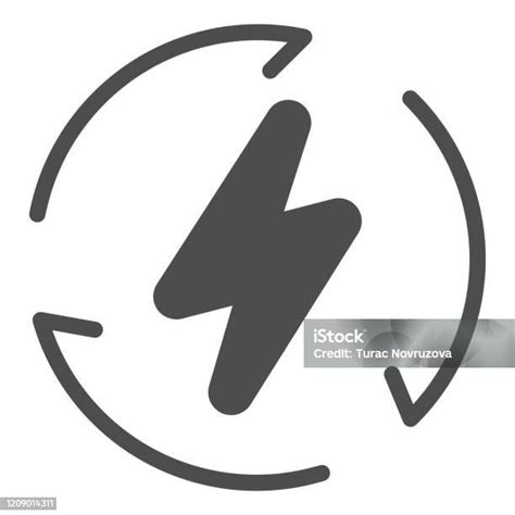 원화 솔리드 아이콘전원 번개 에너지 볼트 전기의 위험 석유 산업 벡터 디자인 개념 흰색 배경에 글리프 스타일 그림 개념에 대한 스톡 벡터 아트 및 기타 이미지 Istock
