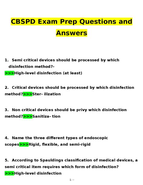 Cbspd Exam Prep Sterilization And Decontamination Guide Exams Management Of Health Service