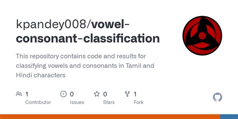 Github Kpandey008vowel Consonant Classification This Repository Contains Code And Results