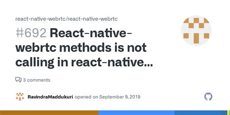 React Native Webrtc Methods Is Not Calling In React Native Issue React Native