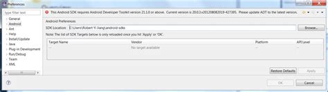 Can Not Install Android Adt 211 On Eclipse Juno Windows 7 After