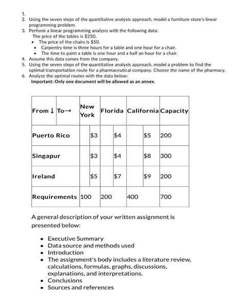 2 Using The Seven Steps Of The Quantitative Analysis