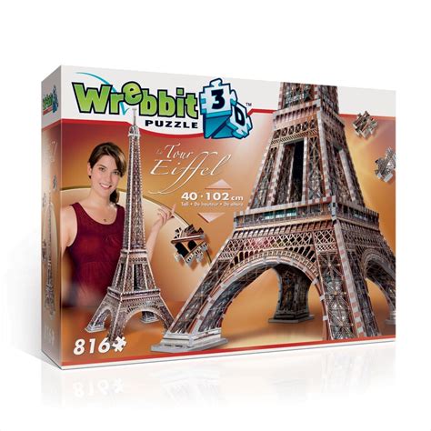 Wrebbit 3d Eiffel Tower Puzzle 816 Piece Big W