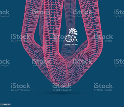 3d 연결 구조 미래 지향적 인 기술 스타일 추상적인 디자인입니다 벡터 일러스트입니다 광고 마케팅 프레젠테이션 카드 및 전단지에 사용할 수 있습니다 3차원 형태에 대한 스톡
