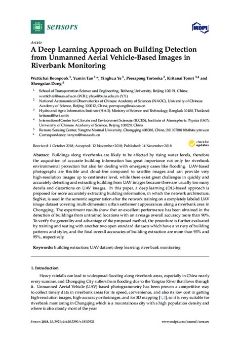 Pdf A Deep Learning Approach On Building Detection From Unmanned Aerial Vehicle Based Images