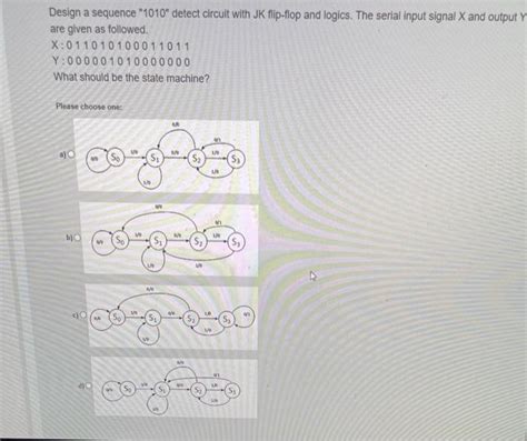 design a sequence 1010 detect circuit with jk