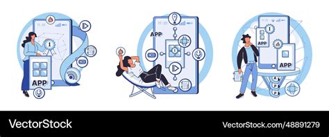Application Testing Metaphor Royalty Free Vector Image