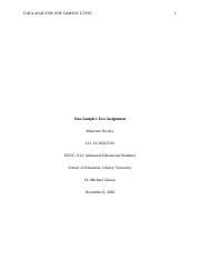 Write Up One Sample T Test Template 3 Docx DATA ANALYSIS ONE SAMPLE T TEST One Sample T Test