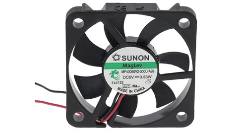 Sunon 軸流ファン 電源電圧：5 V Dc Dc 40 X 40 X 6mm Mf40060v2 000u A99 Rs