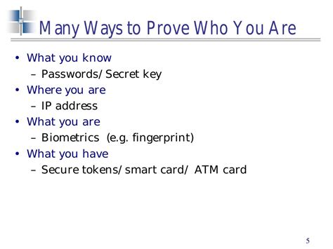 Authentication Techniques