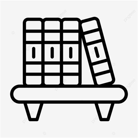 bookshelf line icon vector bookshelf icon book bookcase png and