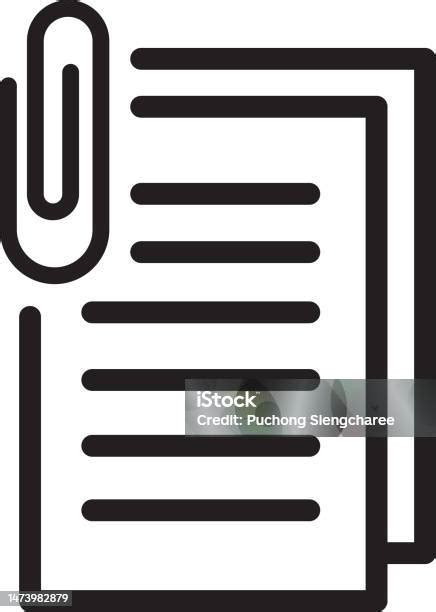 첨부 클립 문서 아이콘 벡터 검사 보기에 대한 스톡 벡터 아트 및 기타 이미지 검사 보기 파일 검색 Istock