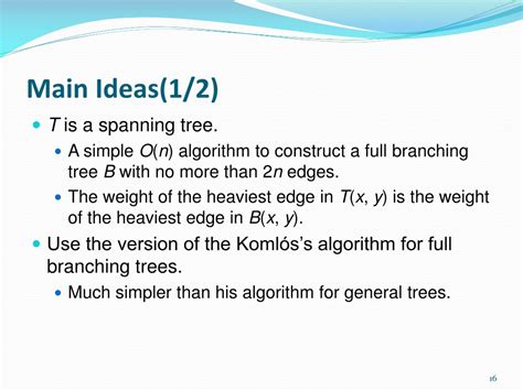 Ppt A Simpler Minimum Spanning Tree Verification Algorithm Powerpoint