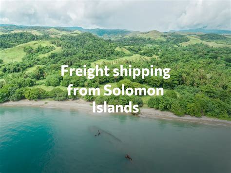 Freight Shipping From Solomon Islands To Australia