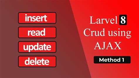 Laravel 8 Crud Using Ajax Youtube