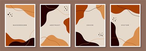 손으로 그린 예술적 배경 디자인 컬렉션 벽 장식 책 표지 브로셔 포스터 전단지 디자인에 사용할 수 있습니다 벡터 일러스트 레이