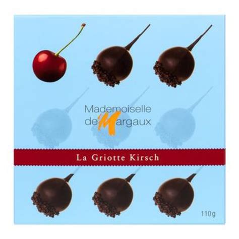 Mademoiselle De Margaux пияни вишни с Кирш покрити с черен шоколад 110г